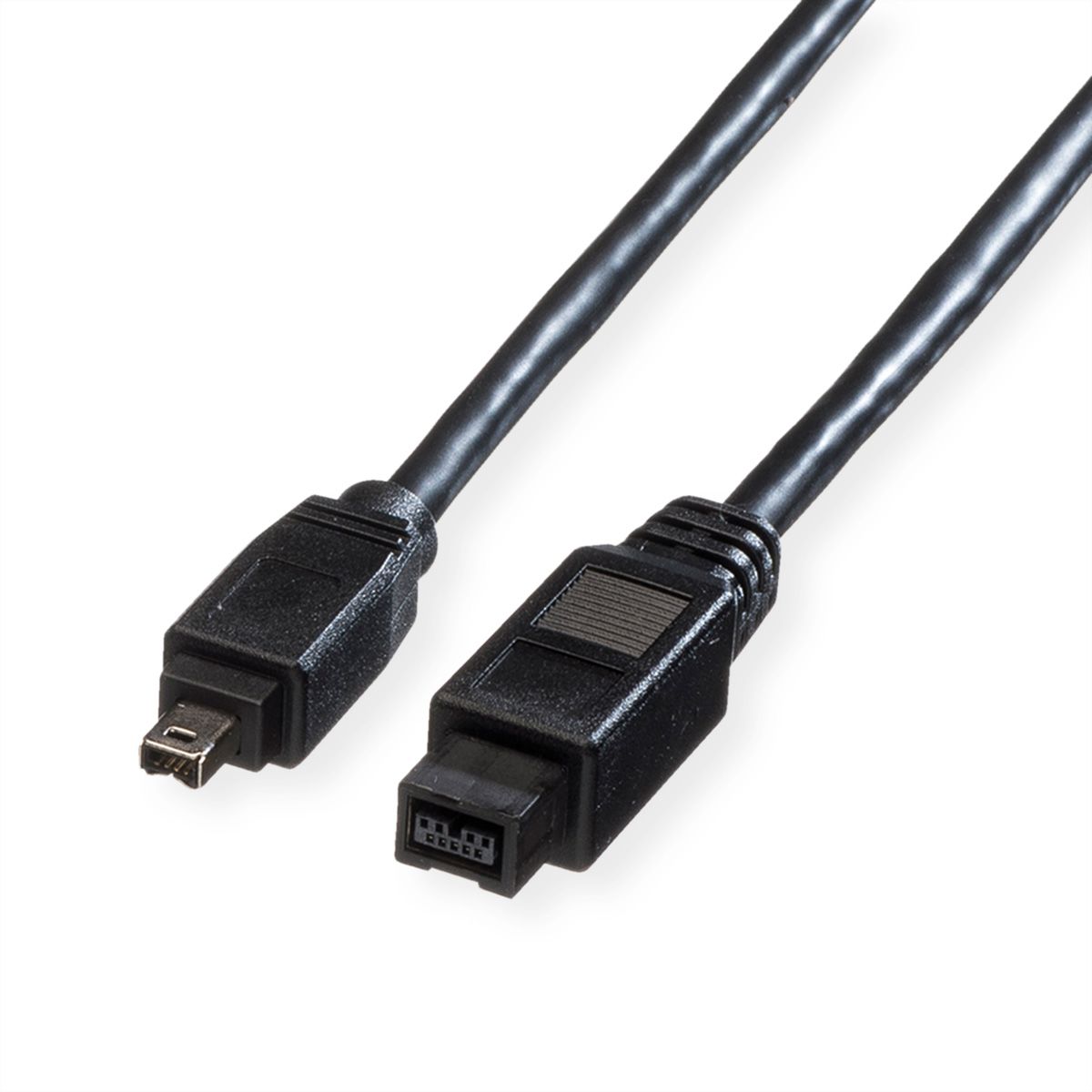 ROLINE IEEE1394b FireWire Cable, 9/4-pin, A-C, black, 1.8 m - SECOMP ...