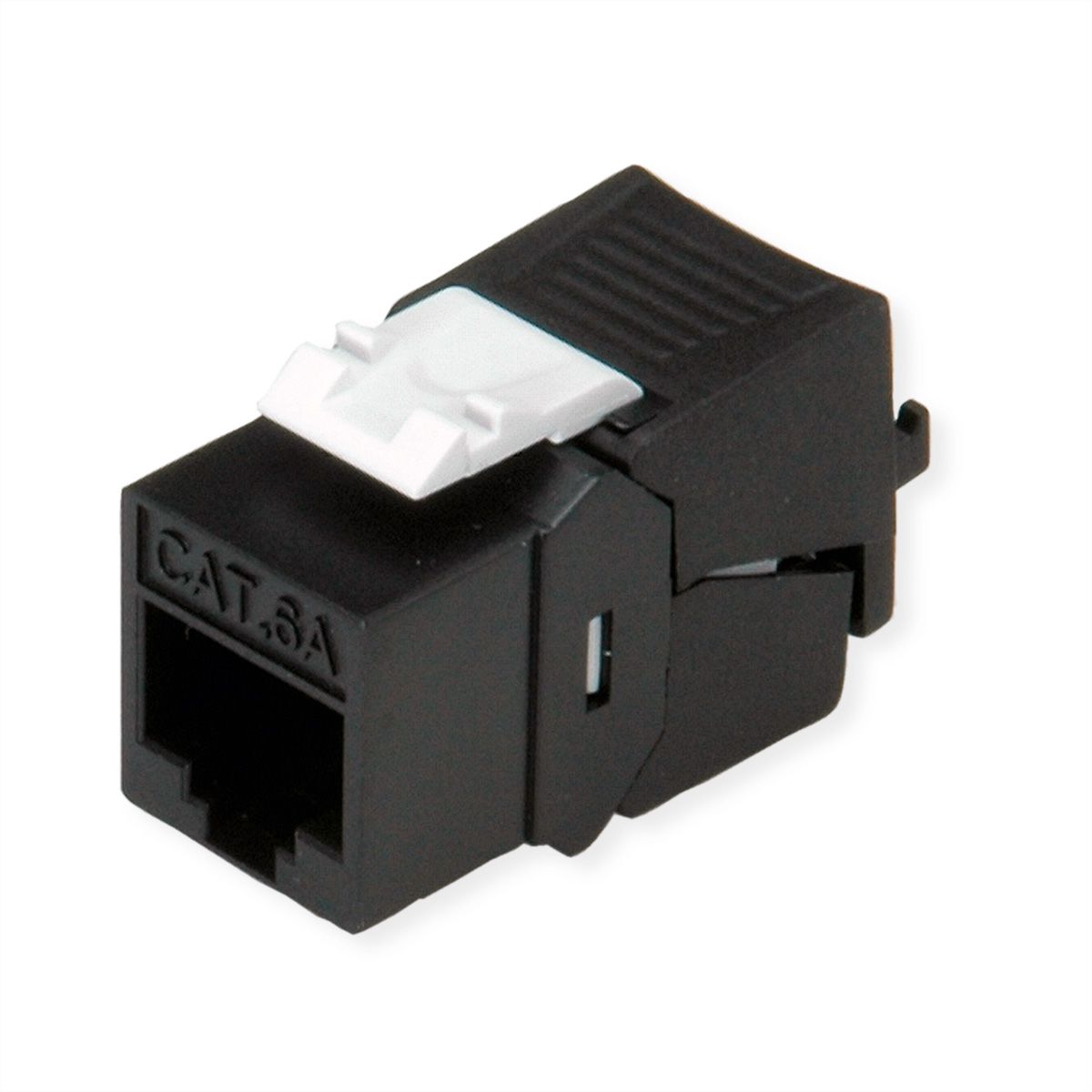 ROLINE Keystone Jack, Cat.6A (Class EA), RJ-45, UTP, tool-free, SLIM ...