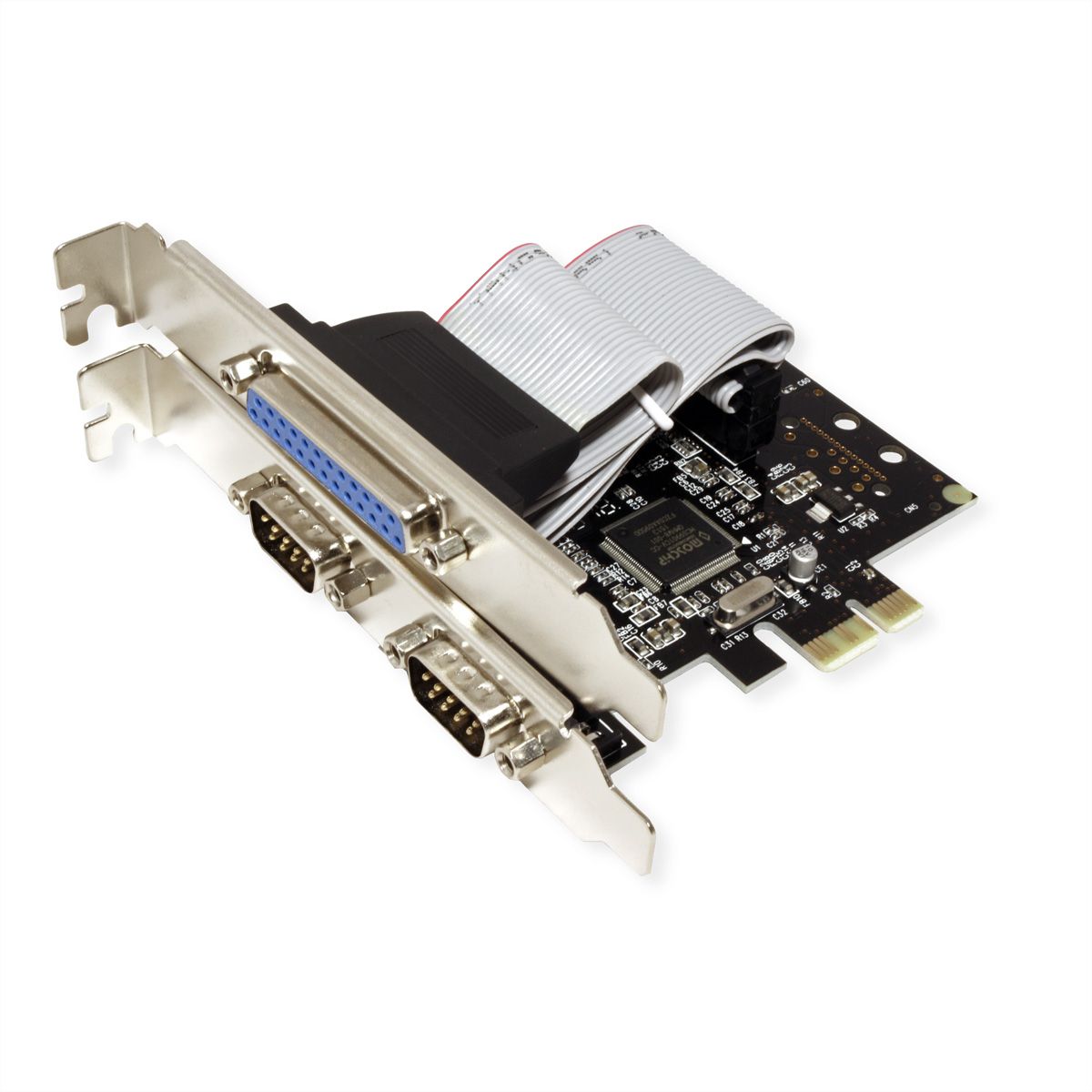 VALUE PCI-Express Adapter, 2x Serial RS232 D-Sub 9 + 1x Parallel EPP ...