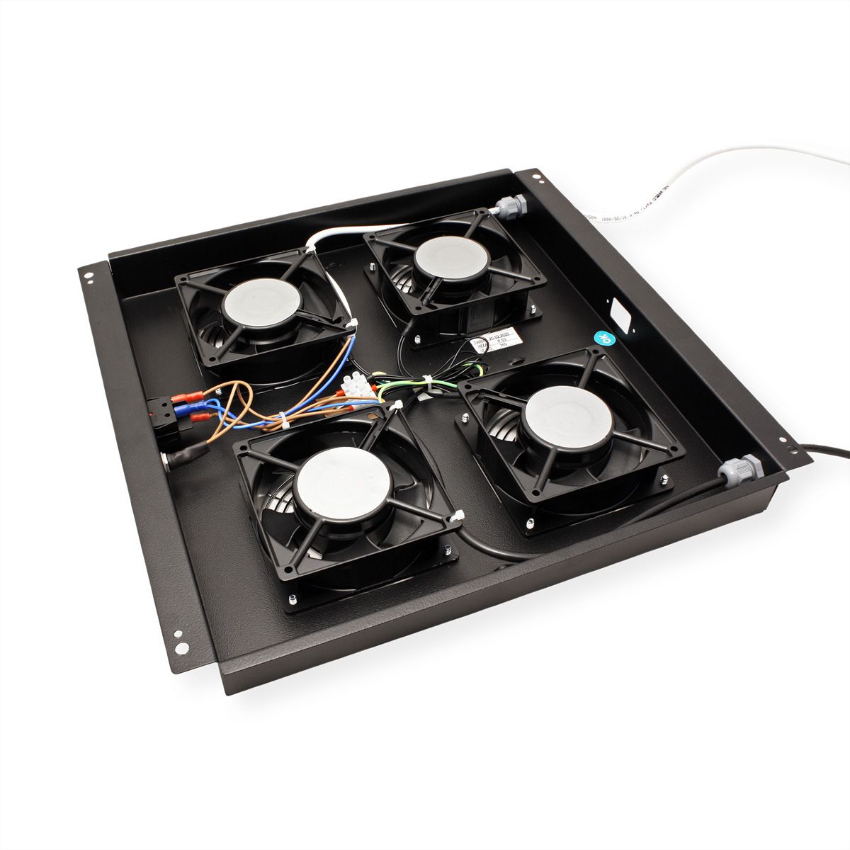 ROLINE 19-inch roof fan unit 4 fans, thermostat, black - SECOMP ...