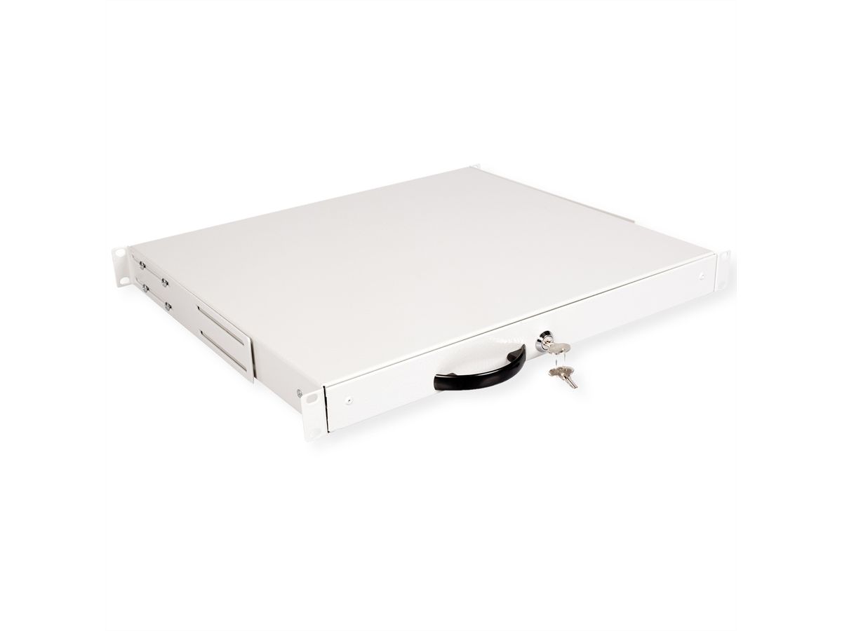 ROLINE 19-inch keyboard insert 1 U, 400 T lockable grey - SECOMP ...