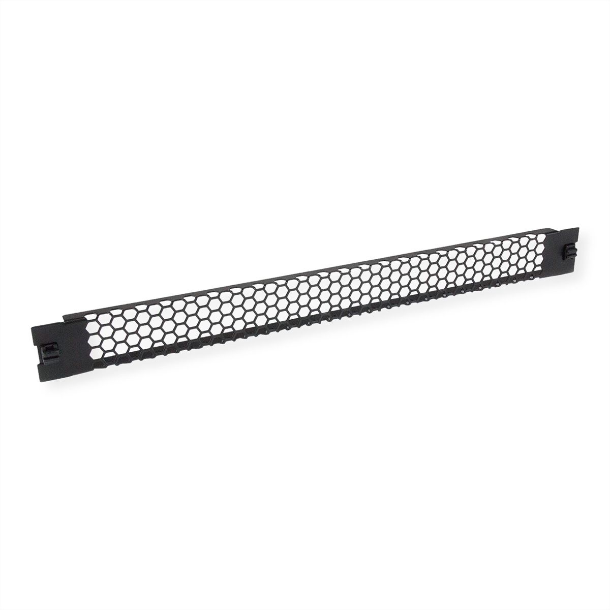 VALUE 19" Perforated Ventilation Mesh Panel, Snap-in, 1U, Metal, black ...
