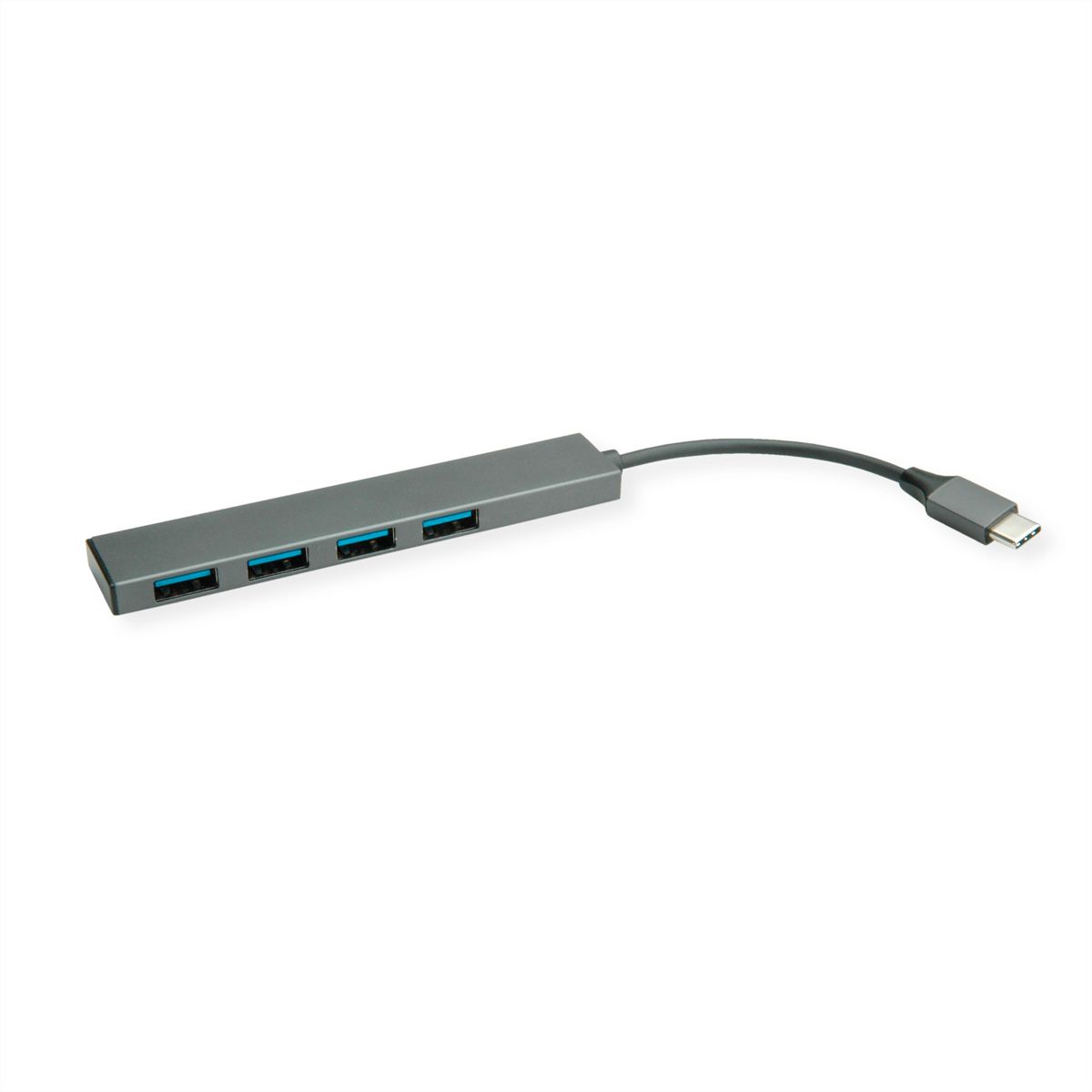 ROLINE USB 3.2 Gen 1 Hub, 4 Ports, Type C connection cable - SECOMP ...