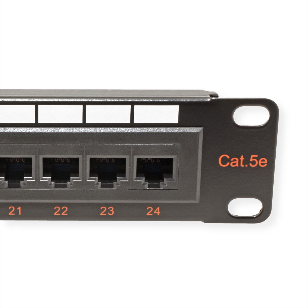 ROLINE Cat.5e (Class D) 19" Patch Panel, 24 Ports, UTP, black - SECOMP International AG