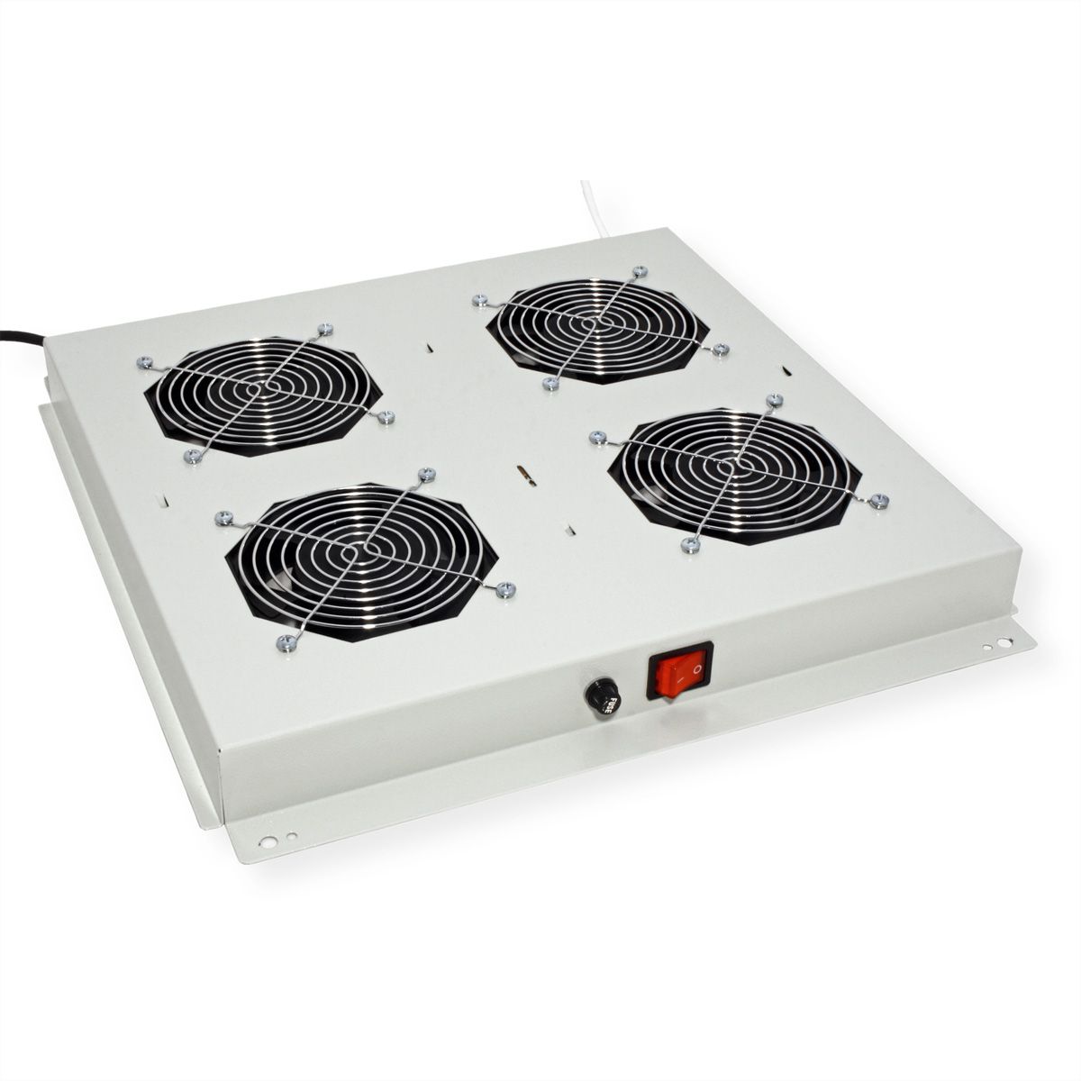 ROLINE 19-inch roof fan unit 4 fans, thermostat, grey - SECOMP ...