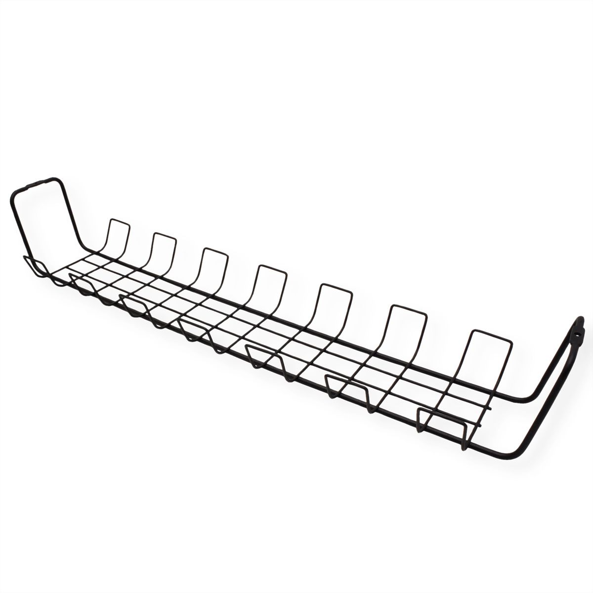 ROLINE Grid Cable Organizer, Under Desk Mount (2 pieces), black ...