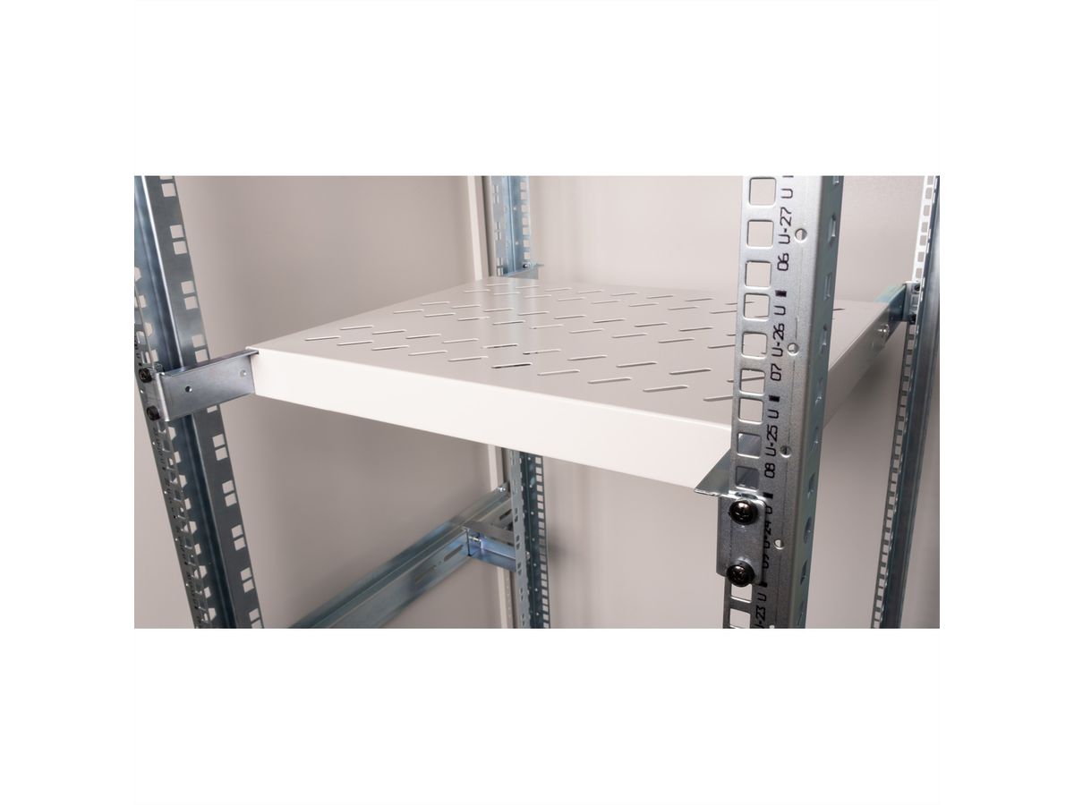 ROLINE 19-inch shelf 1 U, 350 T 50 kg grey - SECOMP International AG