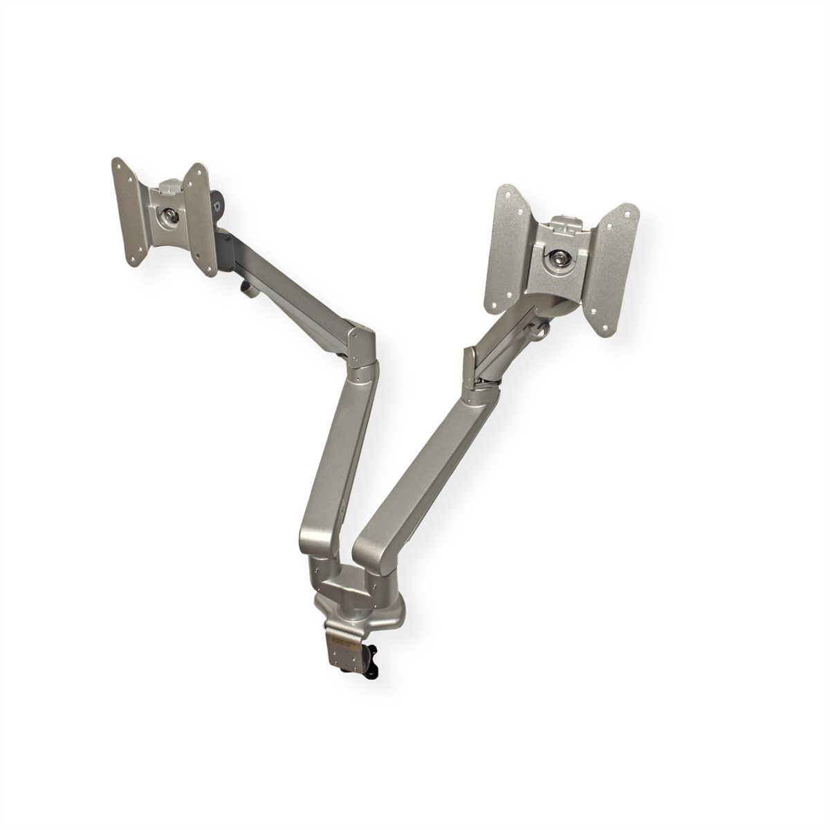 ROLINE Dual LCD Monitor Stand Pneumatic, Desk Clamp, Pivot, 2 Joints ...