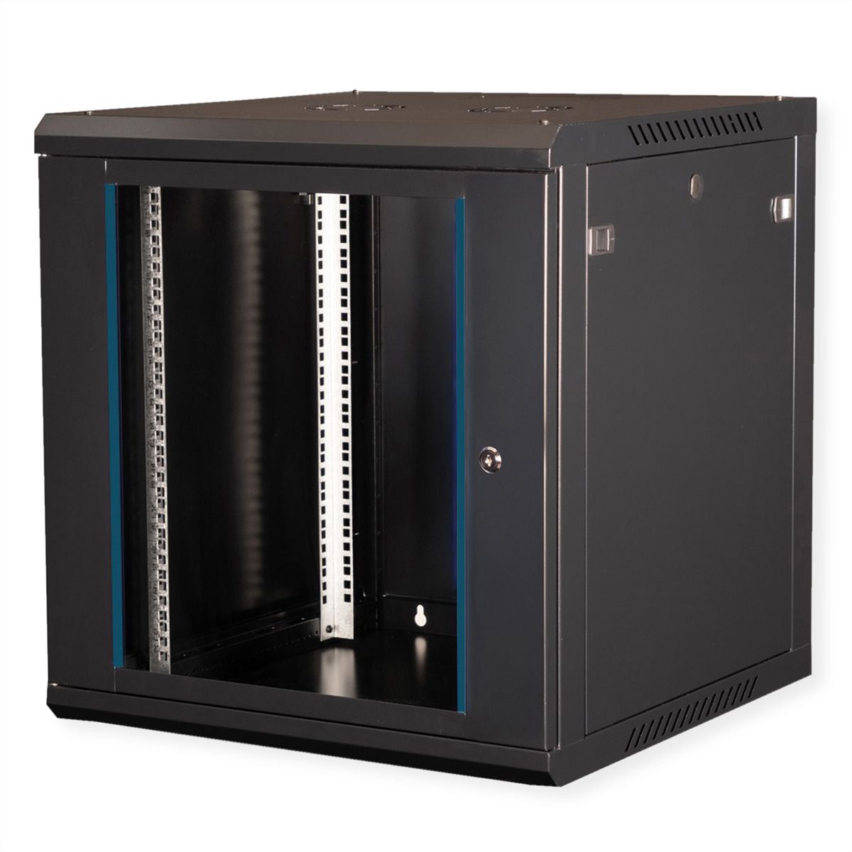 VALUE 19" Wall Cabinet 12U , 600x600mm, black - SECOMP International AG