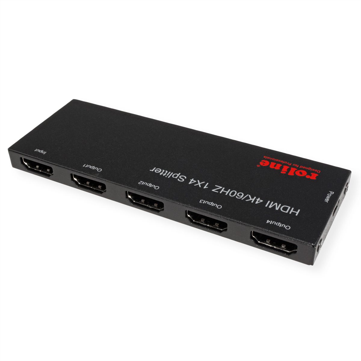 ROLINE HDMI video splitter, ultra slim, 4x - SECOMP International AG