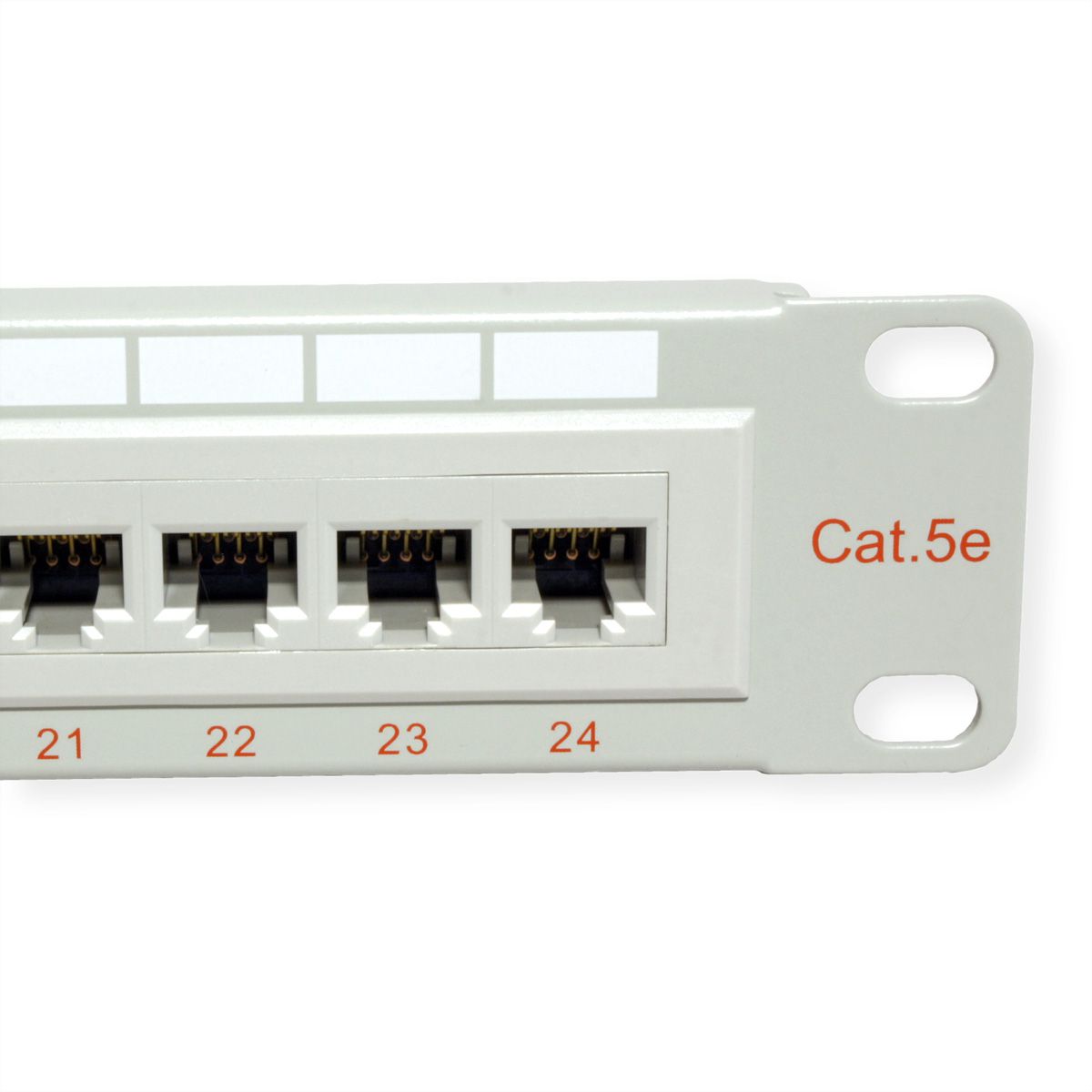 ROLINE Cat.5e (Class D) 19" Patch Panel, 24 Ports, UTP, grey - SECOMP ...