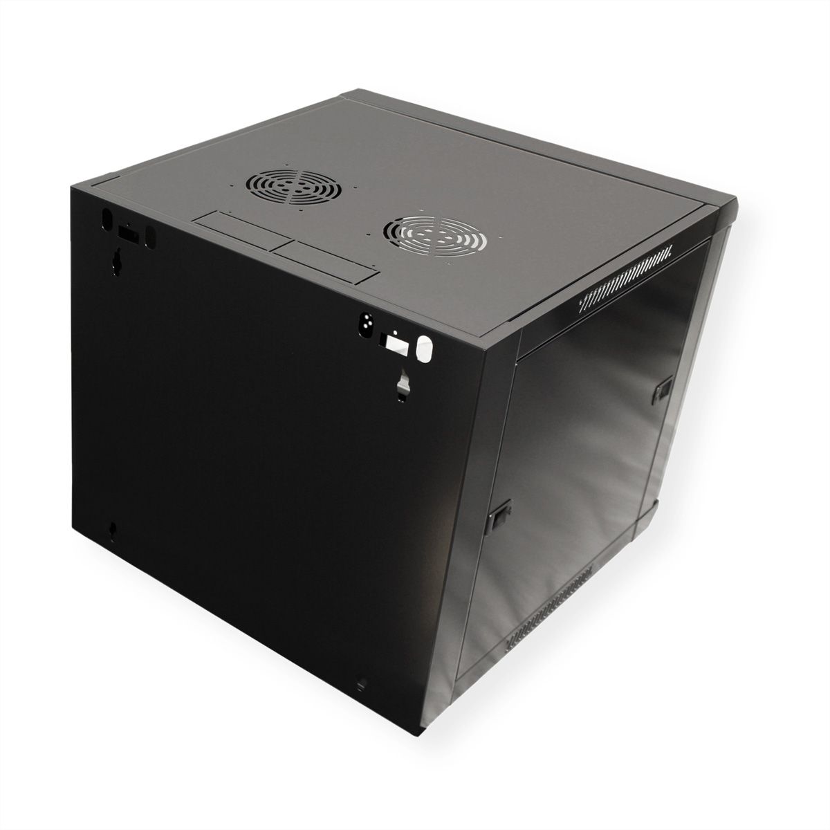 VALUE 19" Wall Mount Rack 6U, 368 x 570 x 450 (HxWxD), black - SECOMP ...