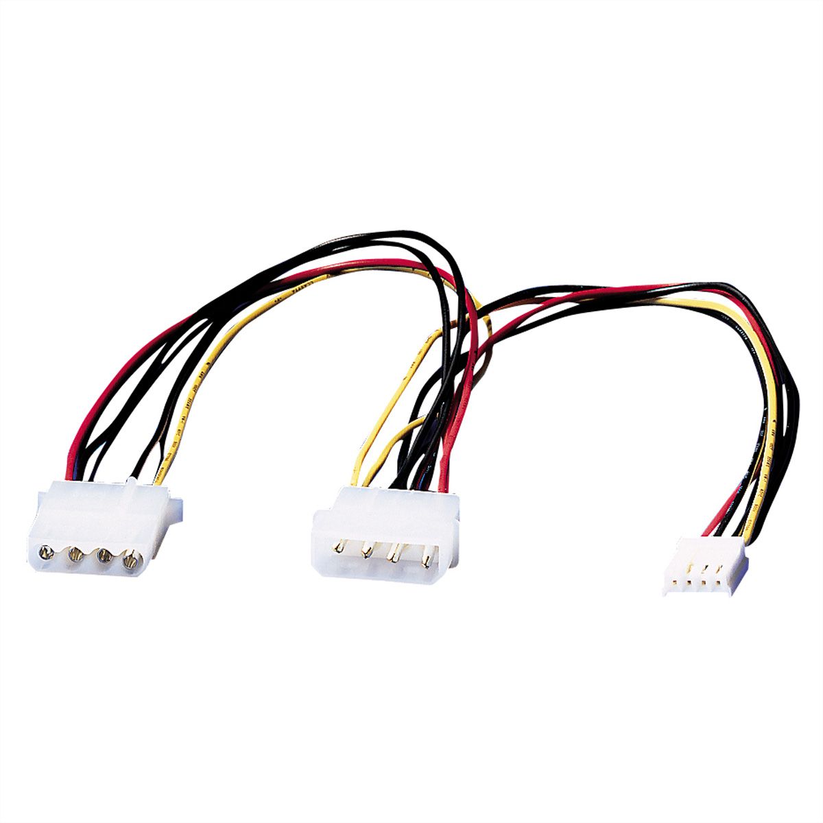 ROLINE Int. Y-Power Cable, 4-pin HDD to 4-pin HDD+4-pin FDD, 0.3 m ...