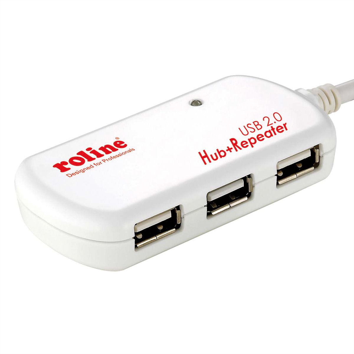 ROLINE USB 2.0 Hub, 4 Ports, with Repeater, 12 m - SECOMP International AG