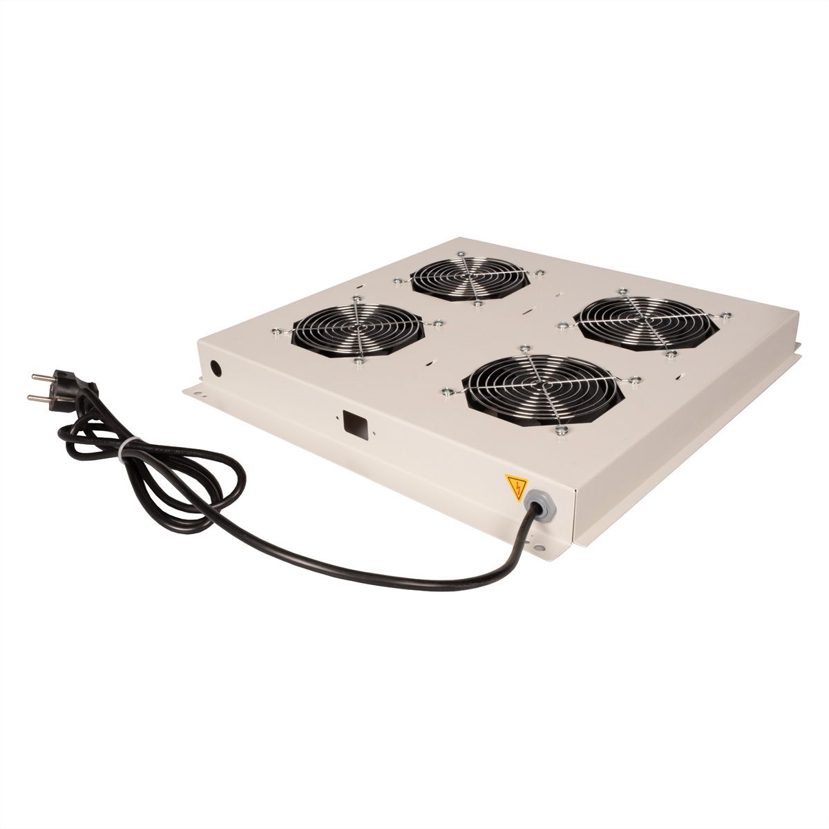ROLINE 19" roof fan unit with 4 fans, ON/OFF grey - SECOMP International AG