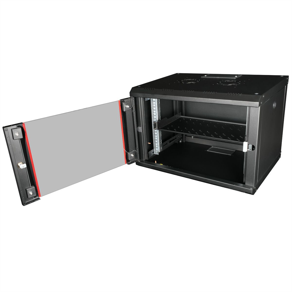 ROLINE 19-inch shelf 1 U, 250 T 15 kg black - SECOMP International AG