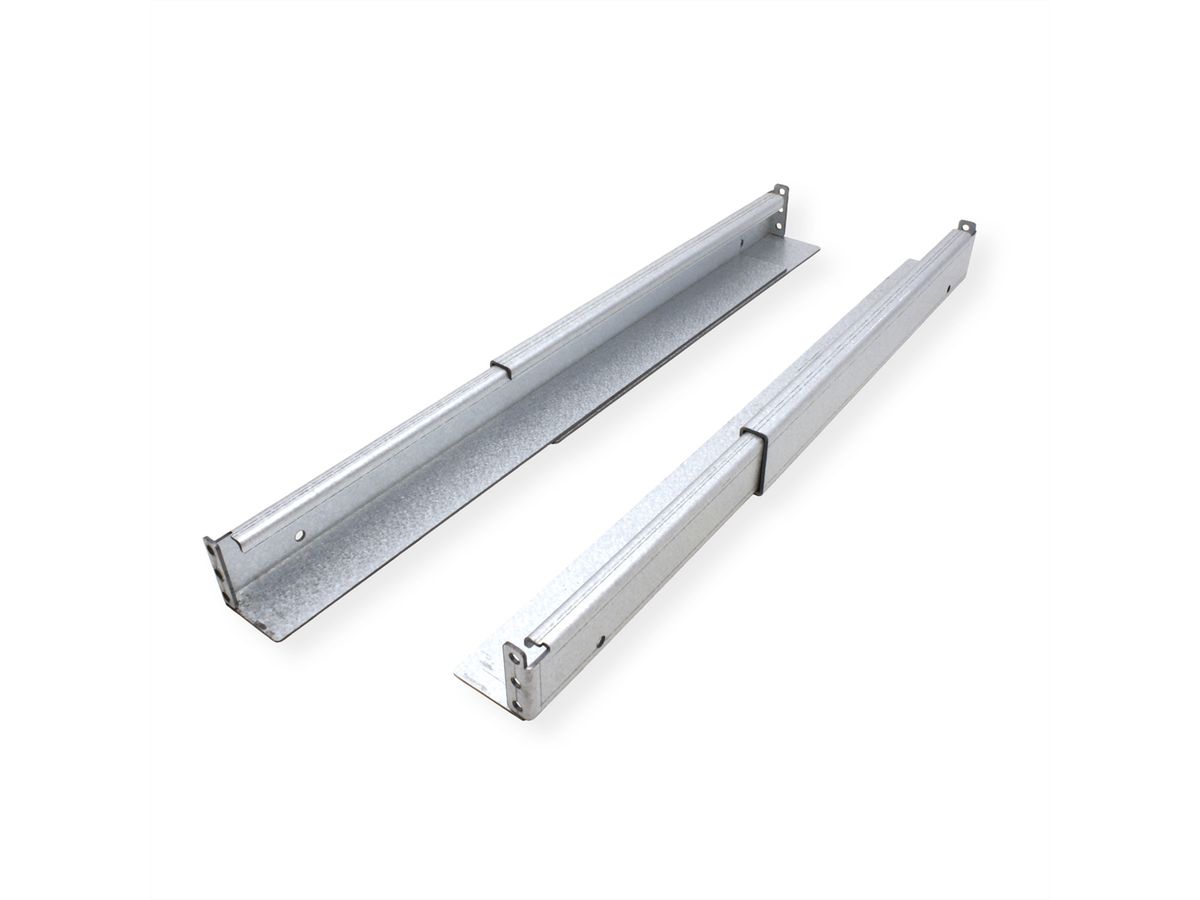 ROLINE slide rail set variable depth, 500 to 750mm incl mounting ...
