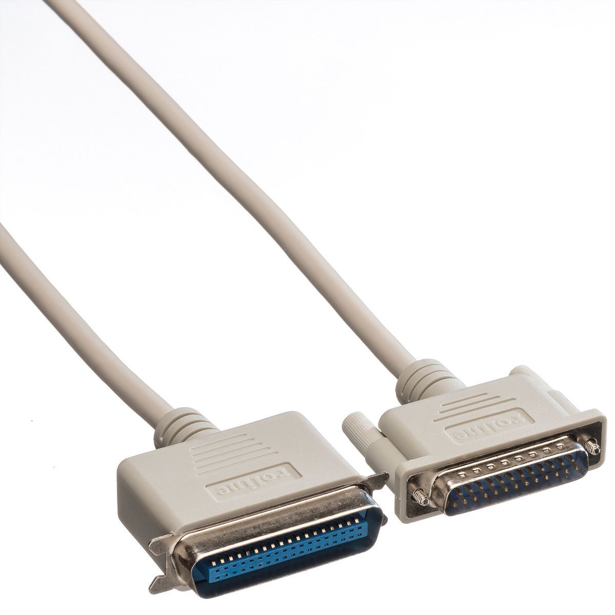 ROLINE Parallel Printer Cable, DB25 M - C36 M, grey, 6 m - SECOMP ...