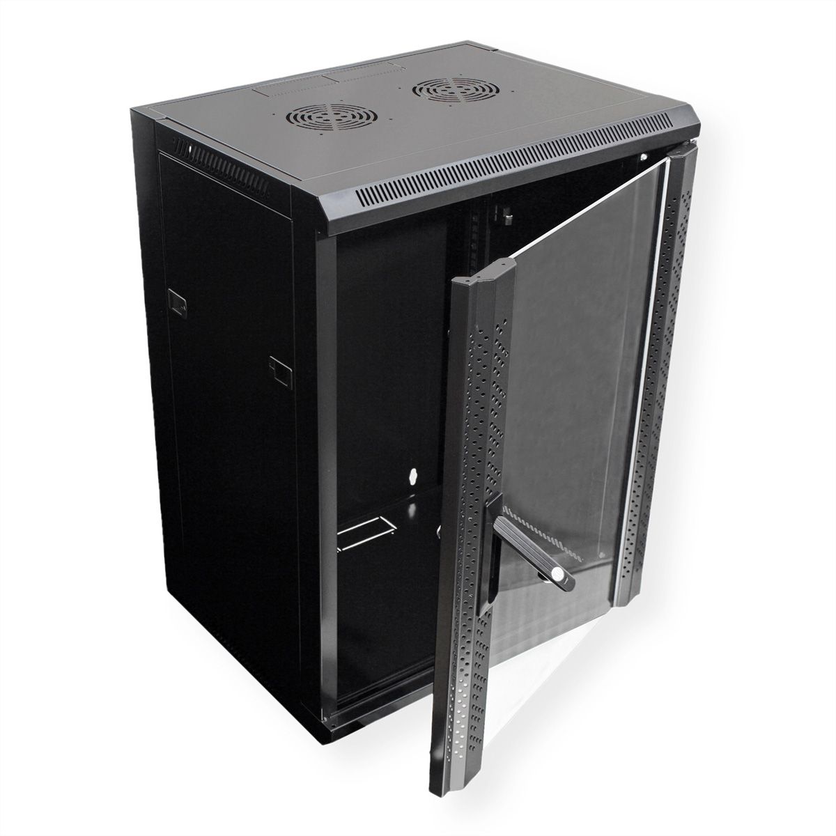 VALUE 19" Wall Mount Rack 15U, 775x570x600 mm (HxWxD), black - SECOMP ...