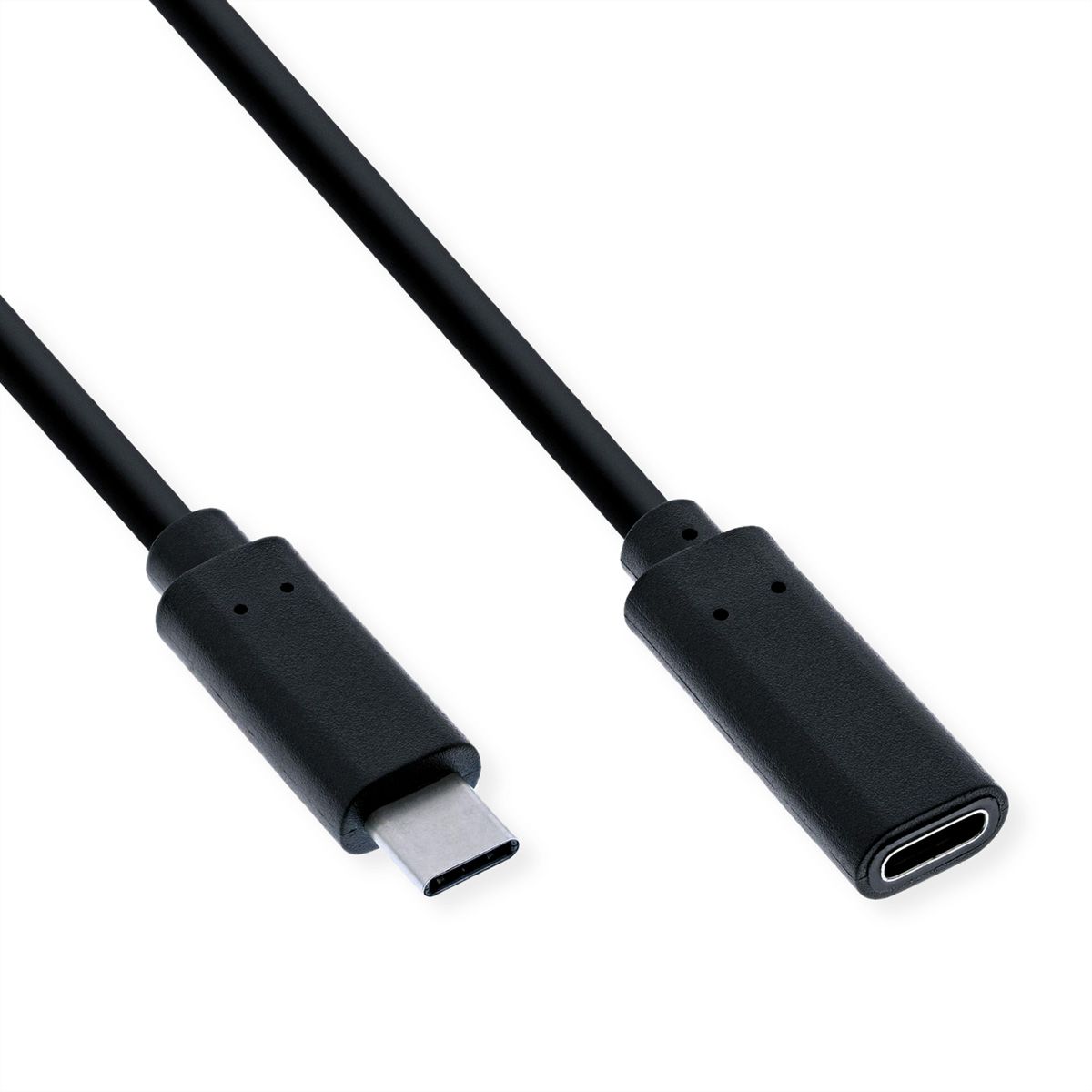 VALUE Type C Video Extension Cable, USB-C (DP Alt Mode), C-C, M/F, black, 1.5 m - SECOMP ...