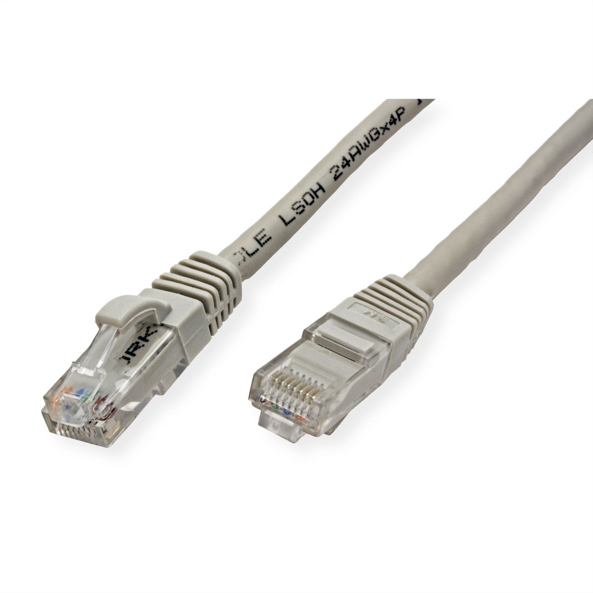 VALUE UTP Cable Cat.6 (Class E), halogen-free, grey, 1 m - SECOMP ...