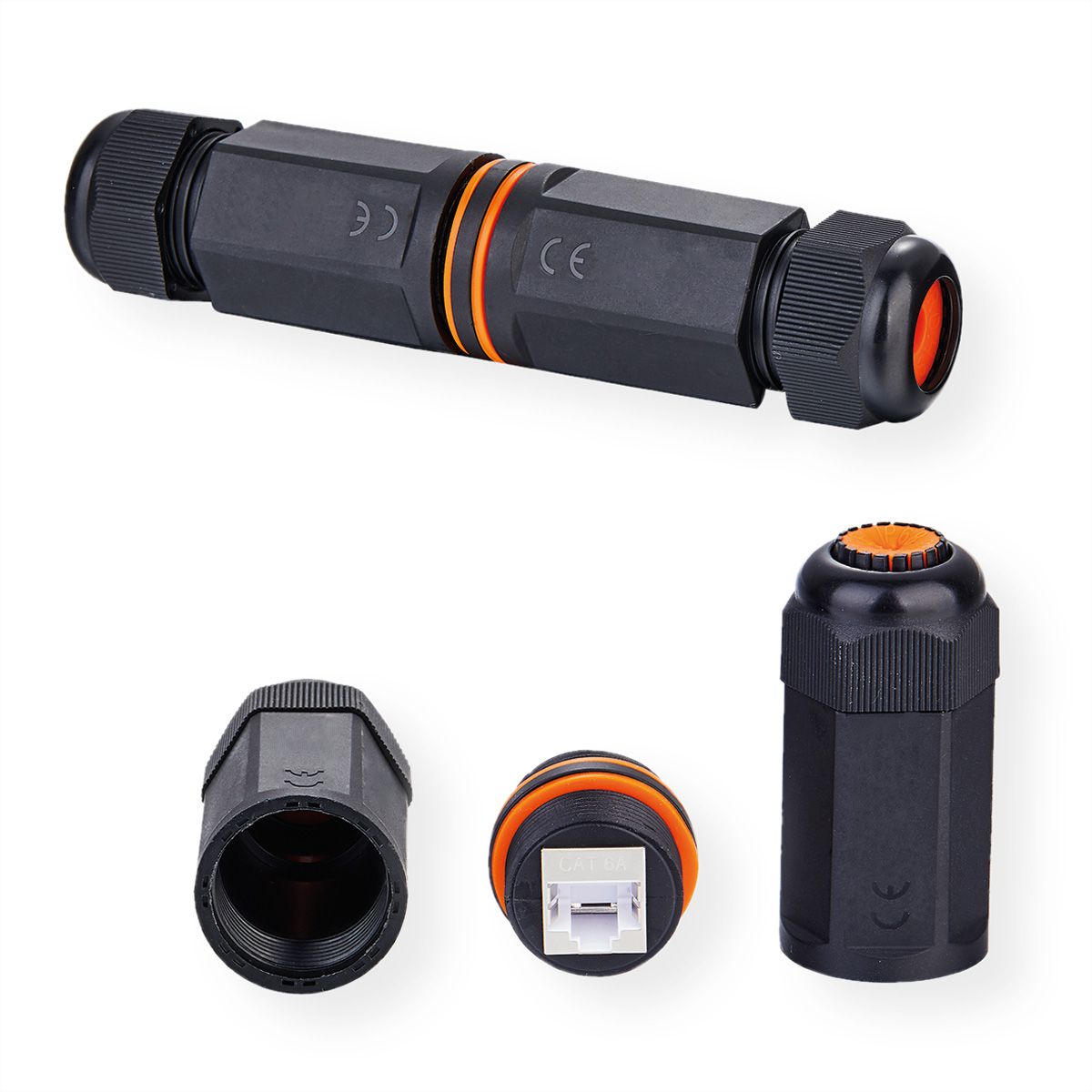 VALUE RJ45 Modular Coupler, Cat.6A (Class EA), STP, Outdoor/Industrial ...