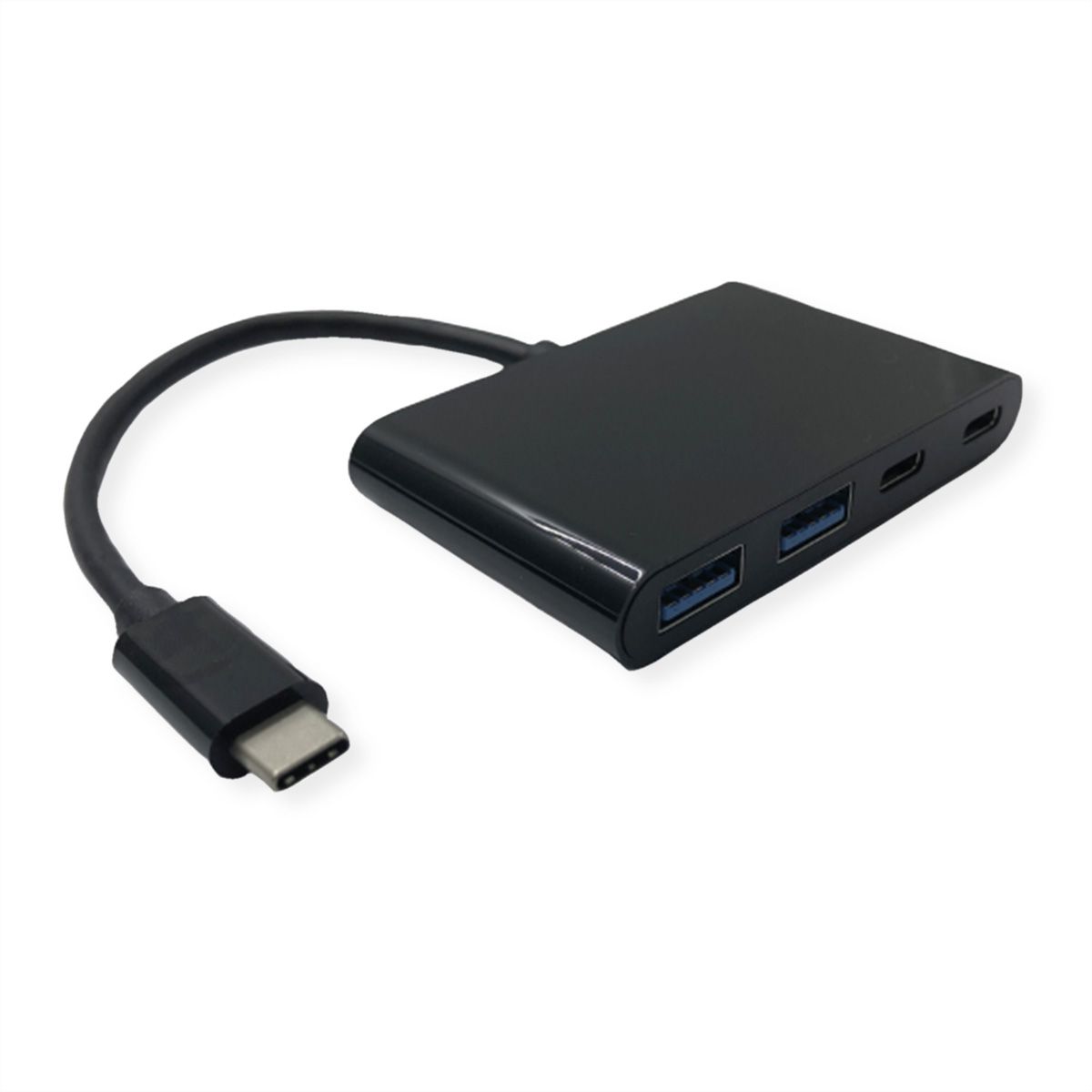 VALUE USB 3.2 Gen 2 Hub, 4 Ports (2x A+ 2x C), Type C connection cable ...
