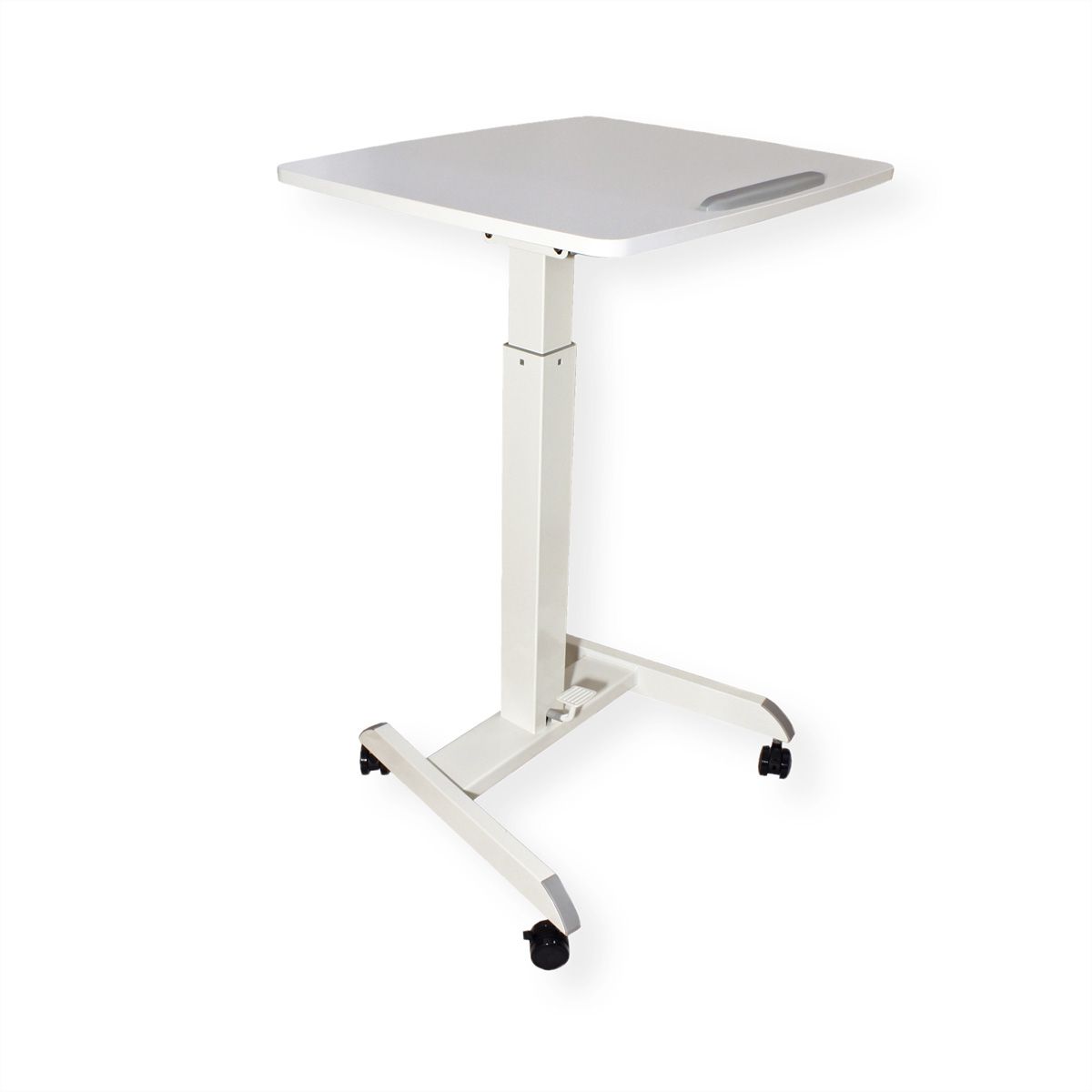 ROLINE PC Standing Workstation, height adjustable, tiltable, white ...