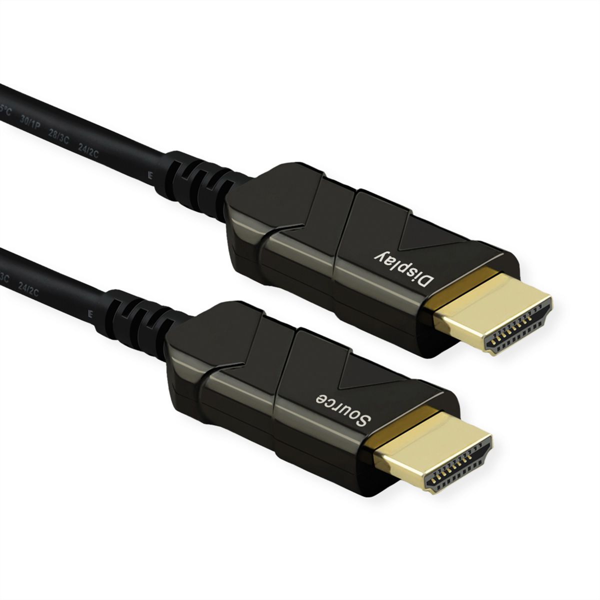 ROLINE Cable UHD HDMI Active Optical (AOC), M/M, 30 m - SECOMP ...