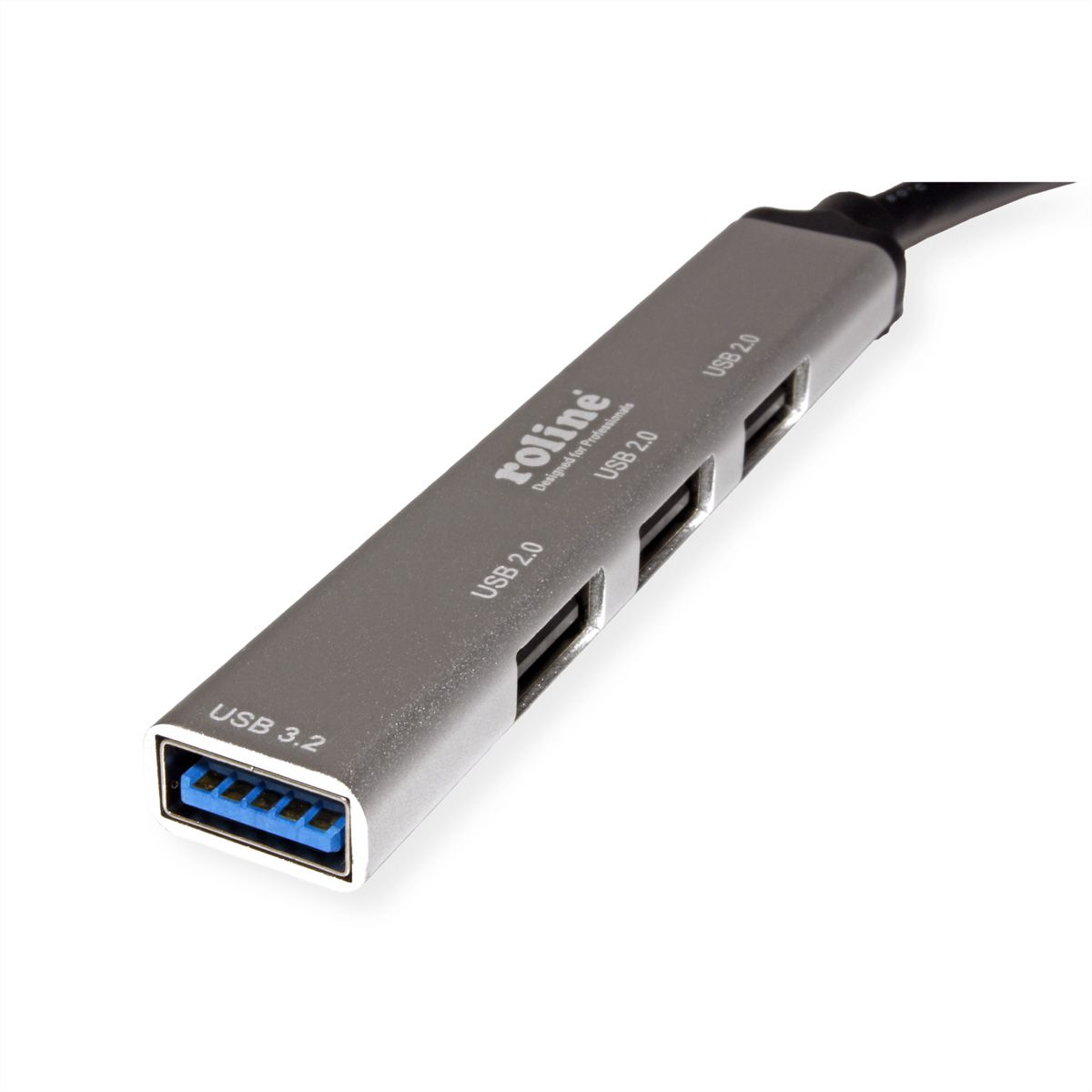 ROLINE USB 3.2 Gen 1 Hub, 4 Ports, Type C Connection Cable - SECOMP ...