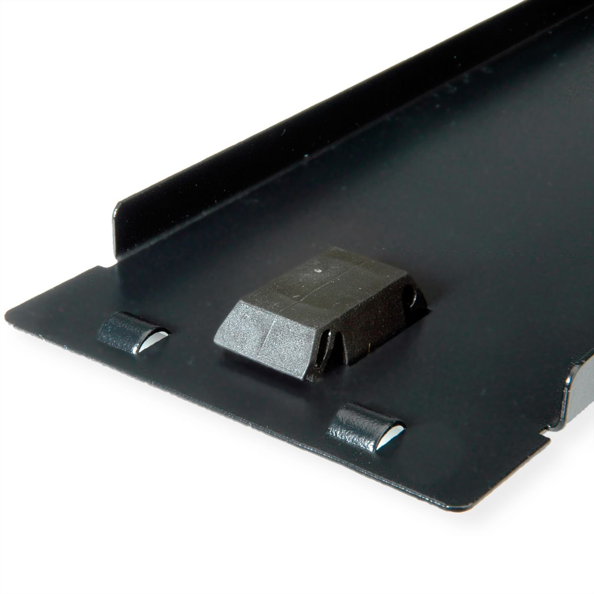 19" Blank Panel, Snap-in, 2U, Metal, black - SECOMP International AG