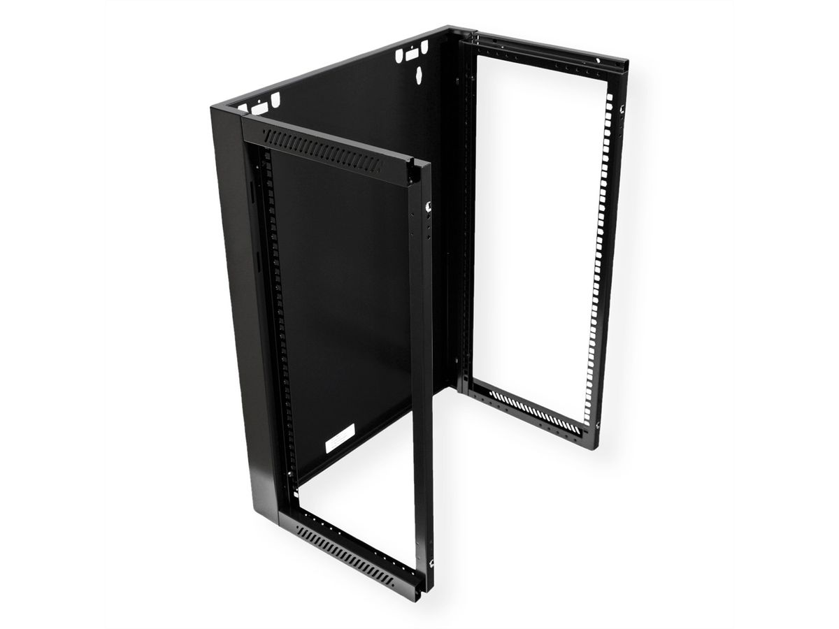 VALUE 19" Wall Mount Rack 15U, 775x570x600 mm (HxWxD), black - SECOMP ...
