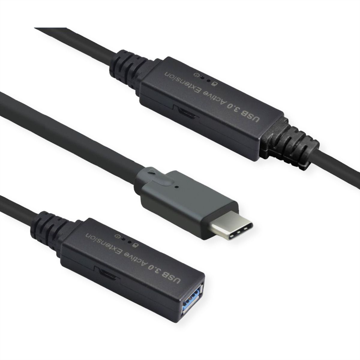 ROLINE USB 3.2 Gen 1 Active Repeater Cable, black, 10 m - SECOMP ...