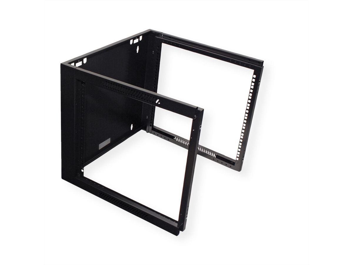 VALUE 19" Wall Mount Rack 6U, 368 x 570 x 450 (HxWxD), black - SECOMP ...