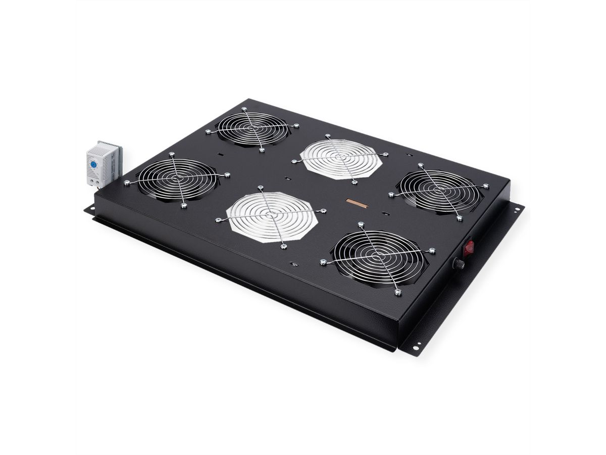 ROLINE 19-inch roof-mounted fan unit 4 fans, Thermostat black - SECOMP ...
