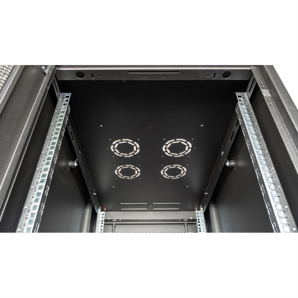 ROLINE 19-inch server cabinet Basic 26 U, 600x1000 WxD perforated black ...