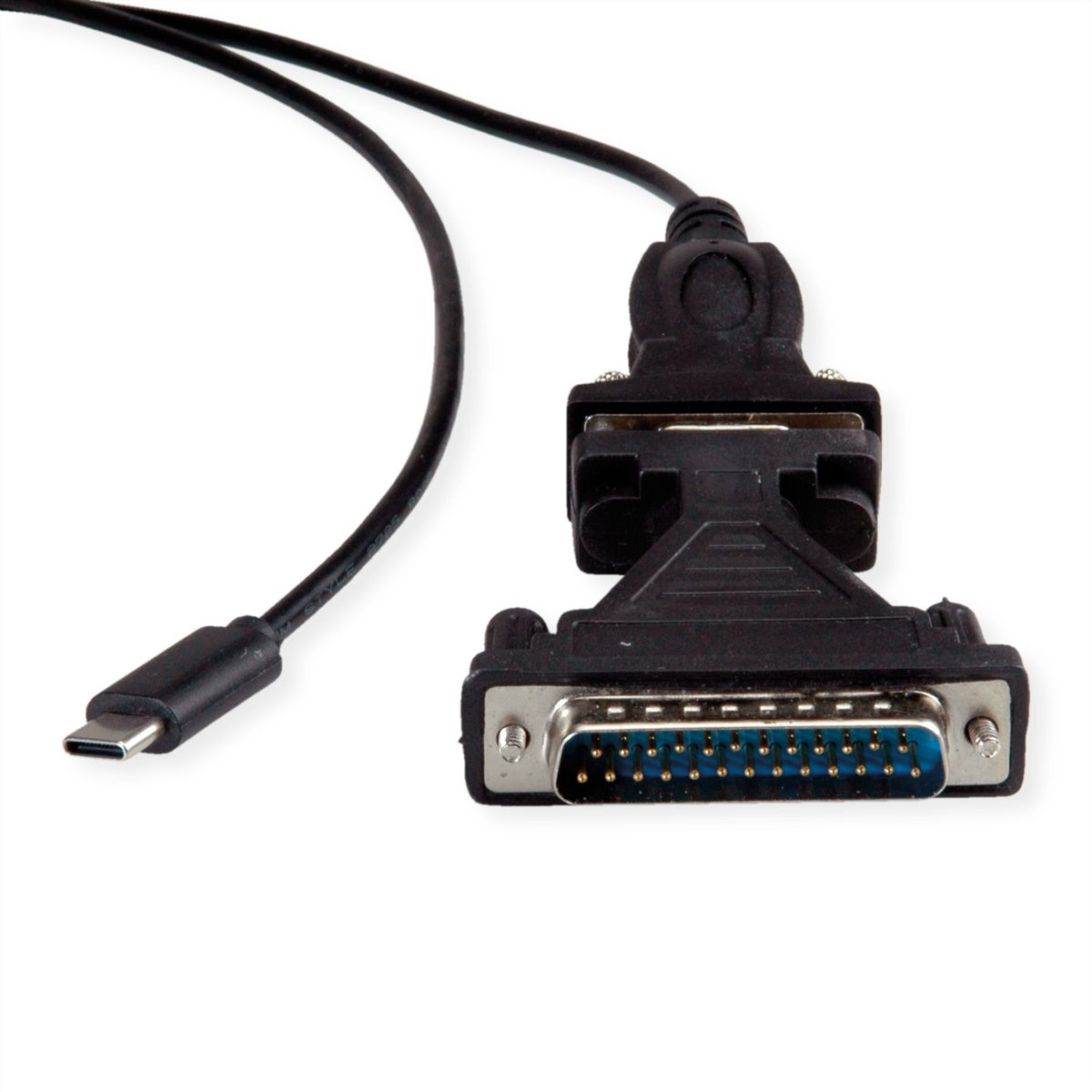 VALUE Converter Cable USB Type C to Serial, black, 1.8 m - SECOMP ...