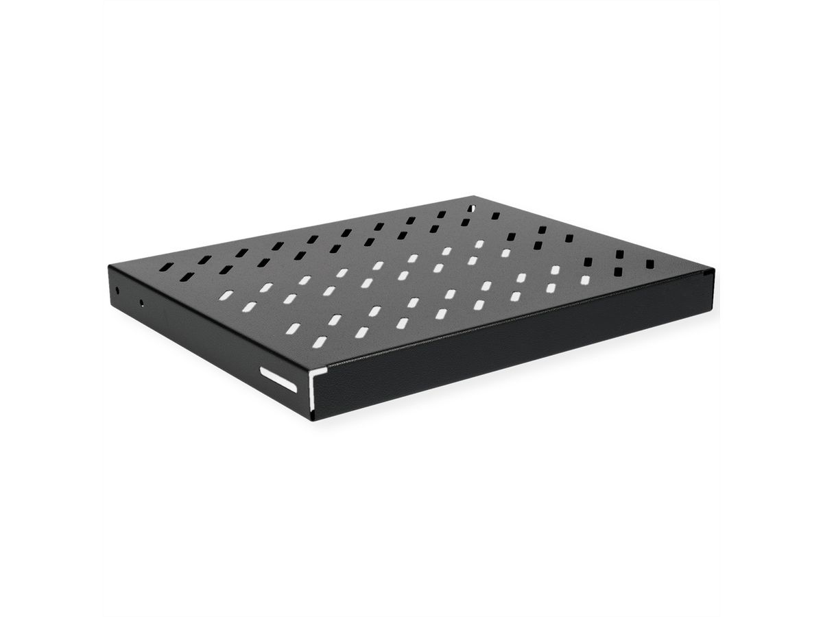 ROLINE 19-inch shelf 1 U, 350 T 50 kg black - SECOMP International AG