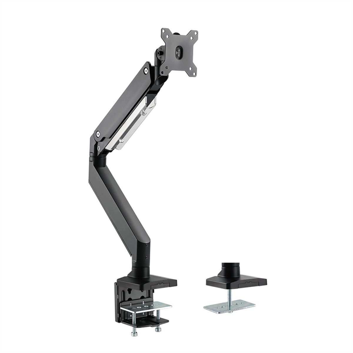 ROLINE LCD Monitor Stand Pneumatic, Desk Clamp, Pivot, max. 18 kg, 5 ...