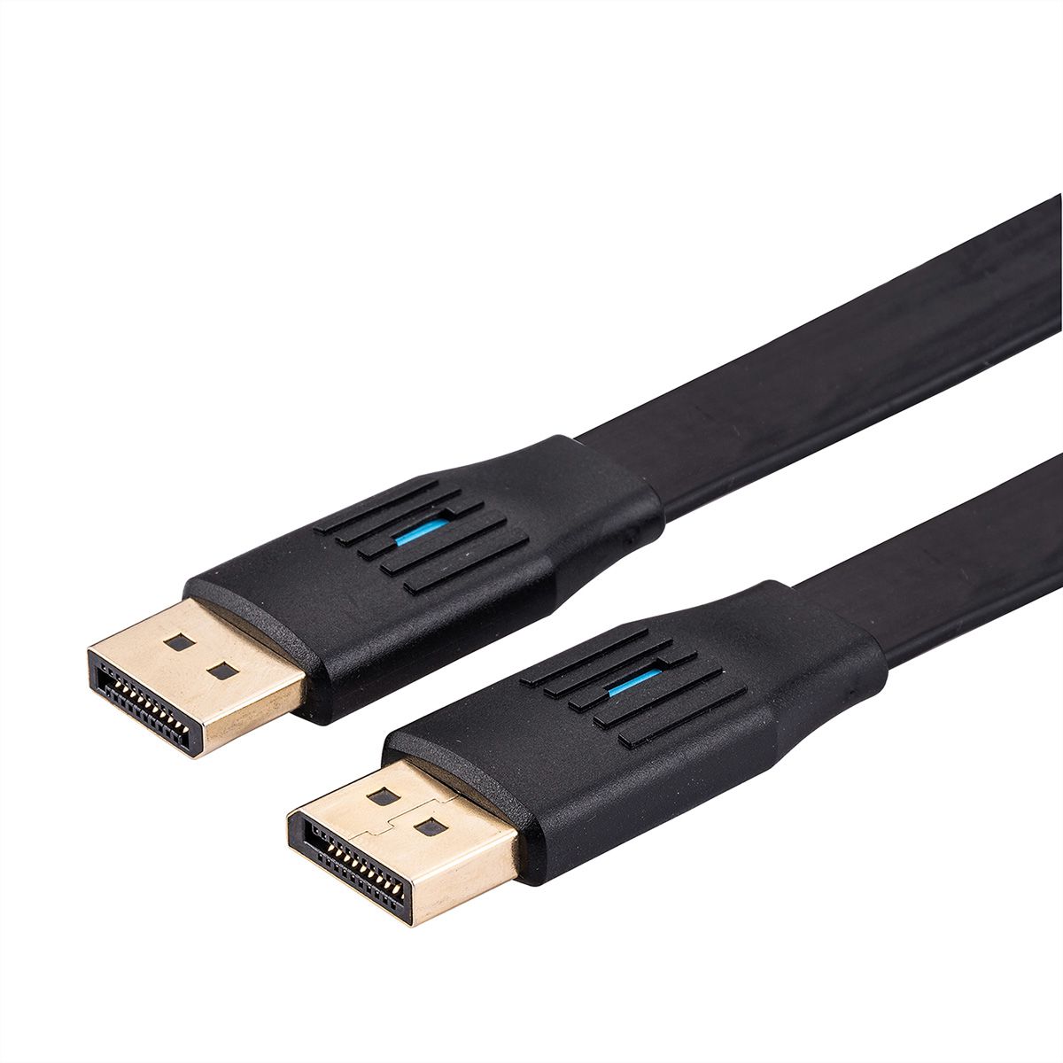 VALUE Flat DisplayPort Cable, v1.4, DP-DP, M/M, black, 2 m - SECOMP ...