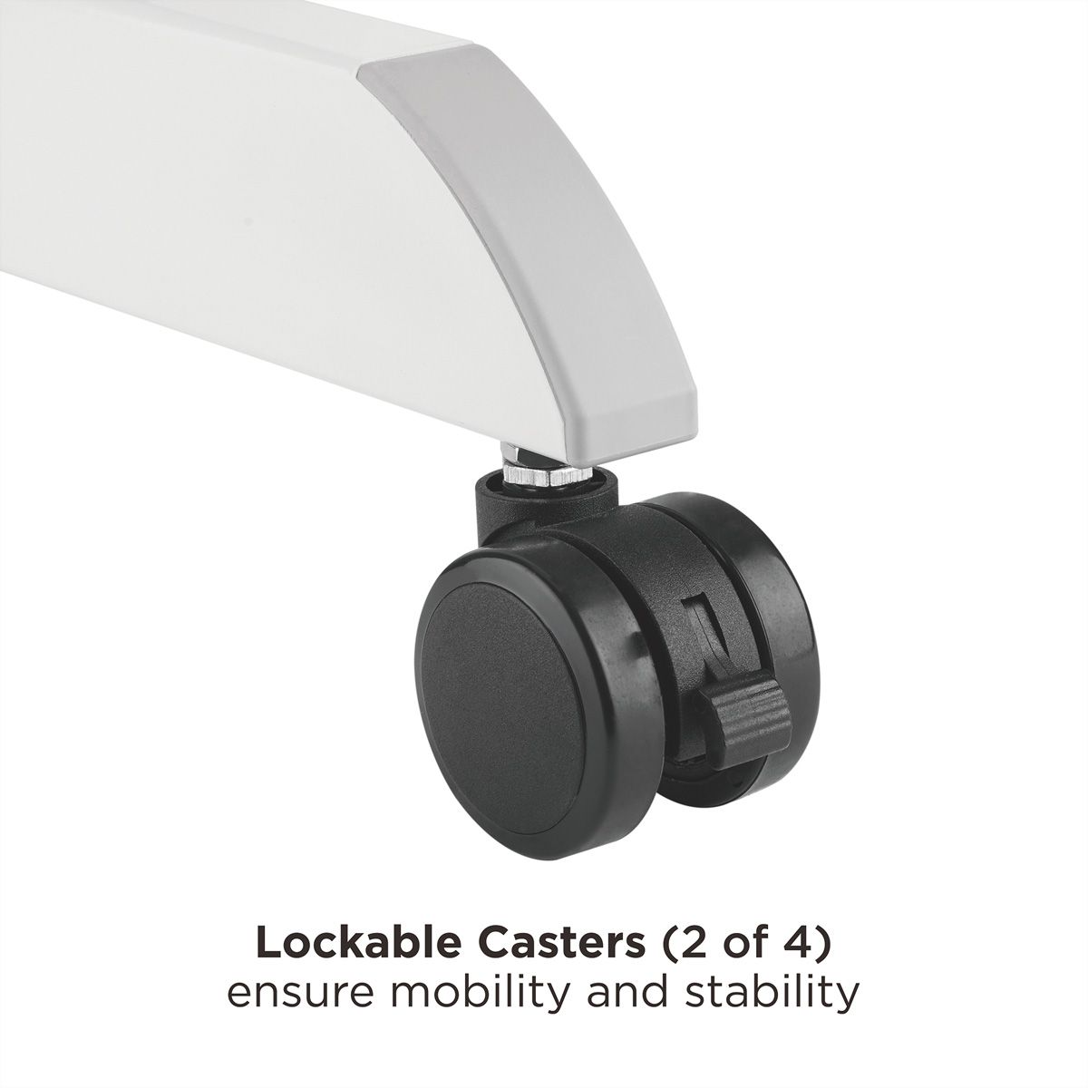 ROLINE PC Standing Workstation, height adjustable, tiltable, white ...