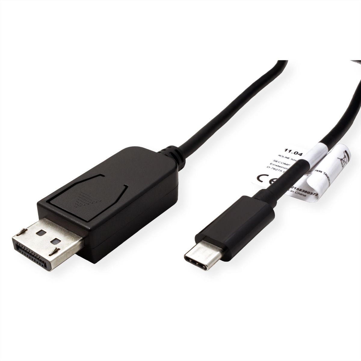 ROLINE Type C - DisplayPort Cable, v1.4, M/M, 2 m - SECOMP International AG