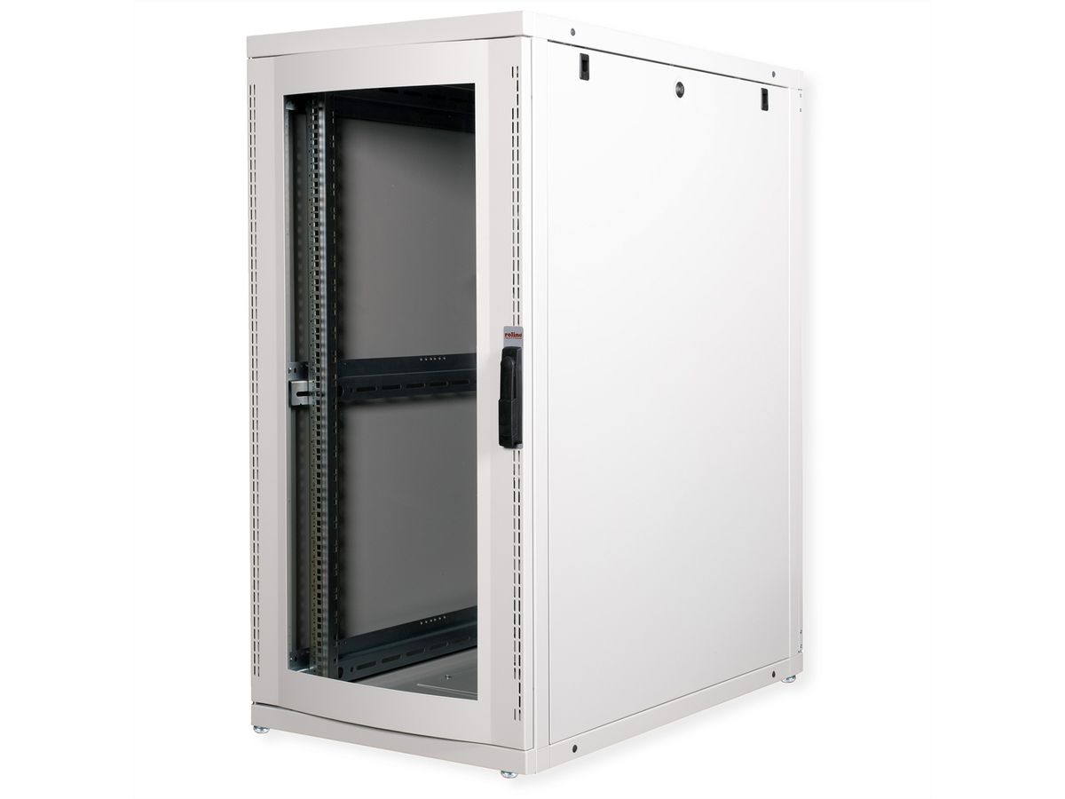 ROLINE 19-inch server rack Pro 26 U, 600x1000 WxD grey Plexiglas ...